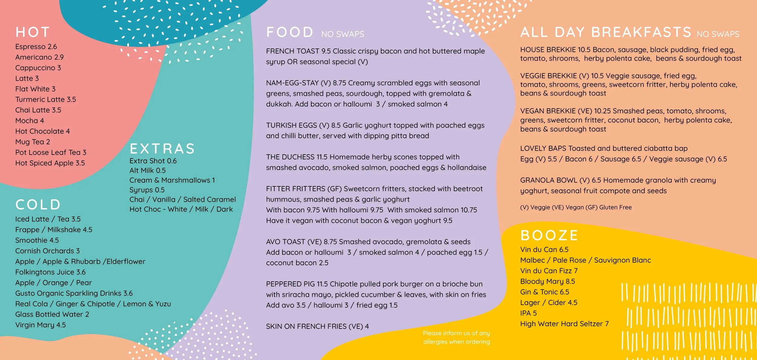 Menus — The River House