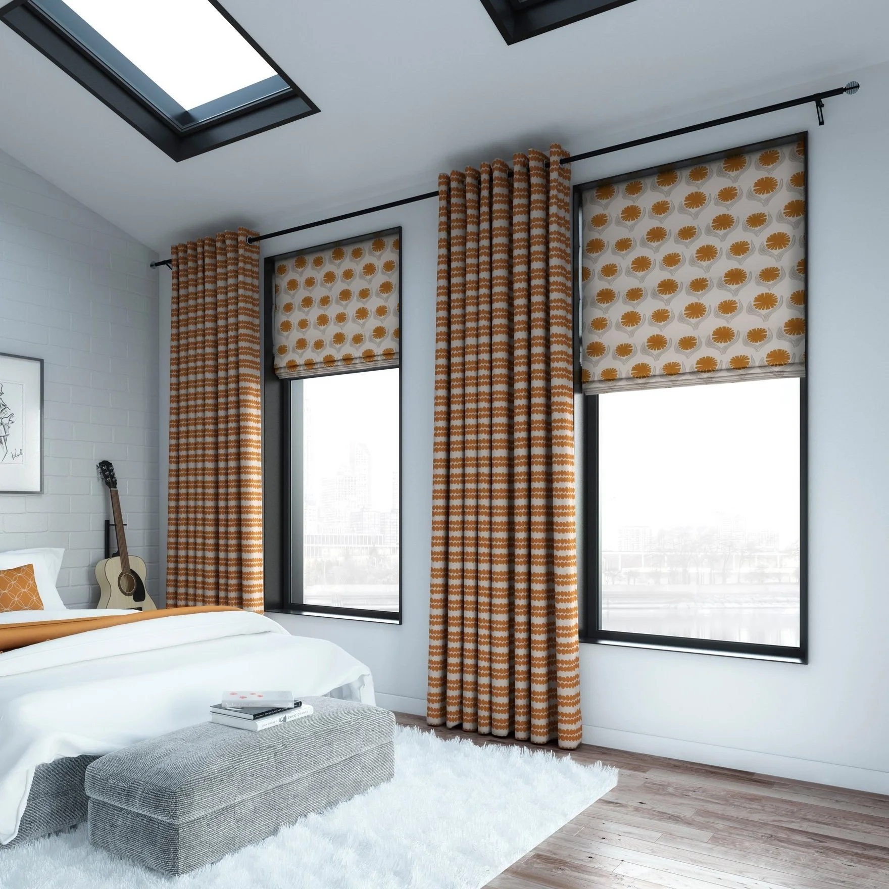 Red & Orange curtains — Sunrite Blinds up to 50% off September Sale Edinburgh | Aberdeen