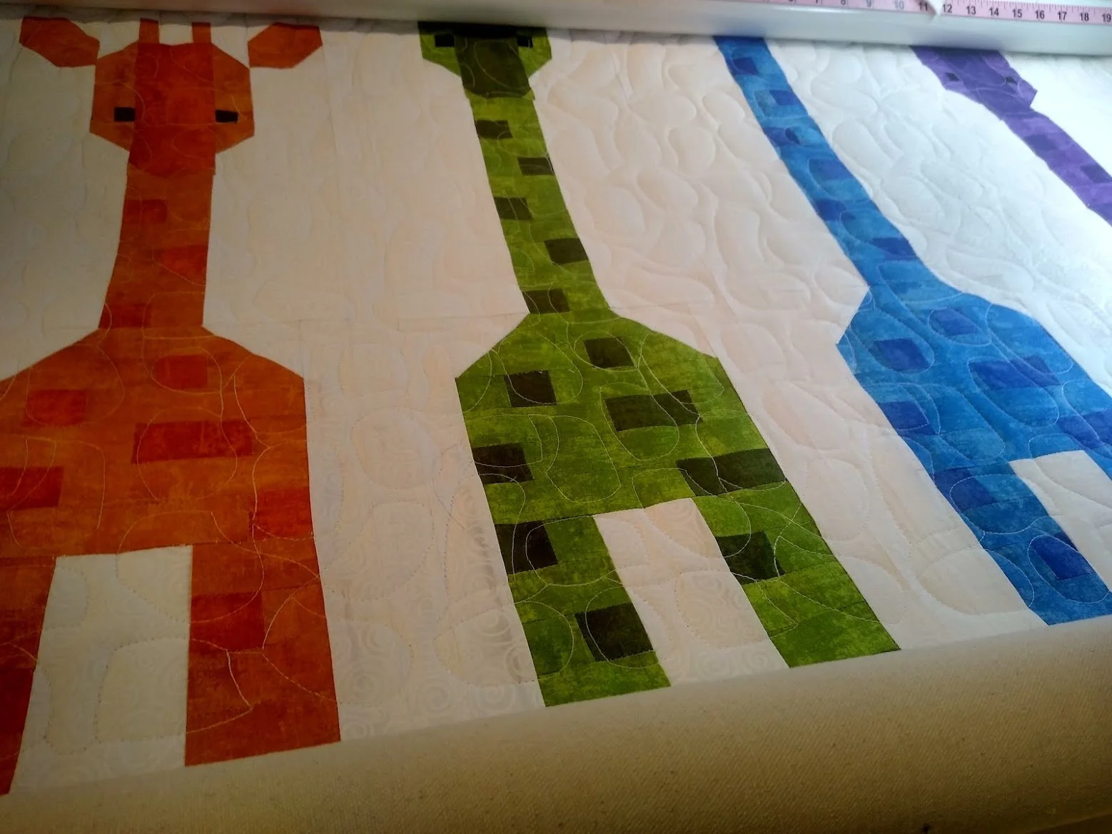 Giraffes in a Row — Quilting Cats Studio | Longarm Quilting Services ...