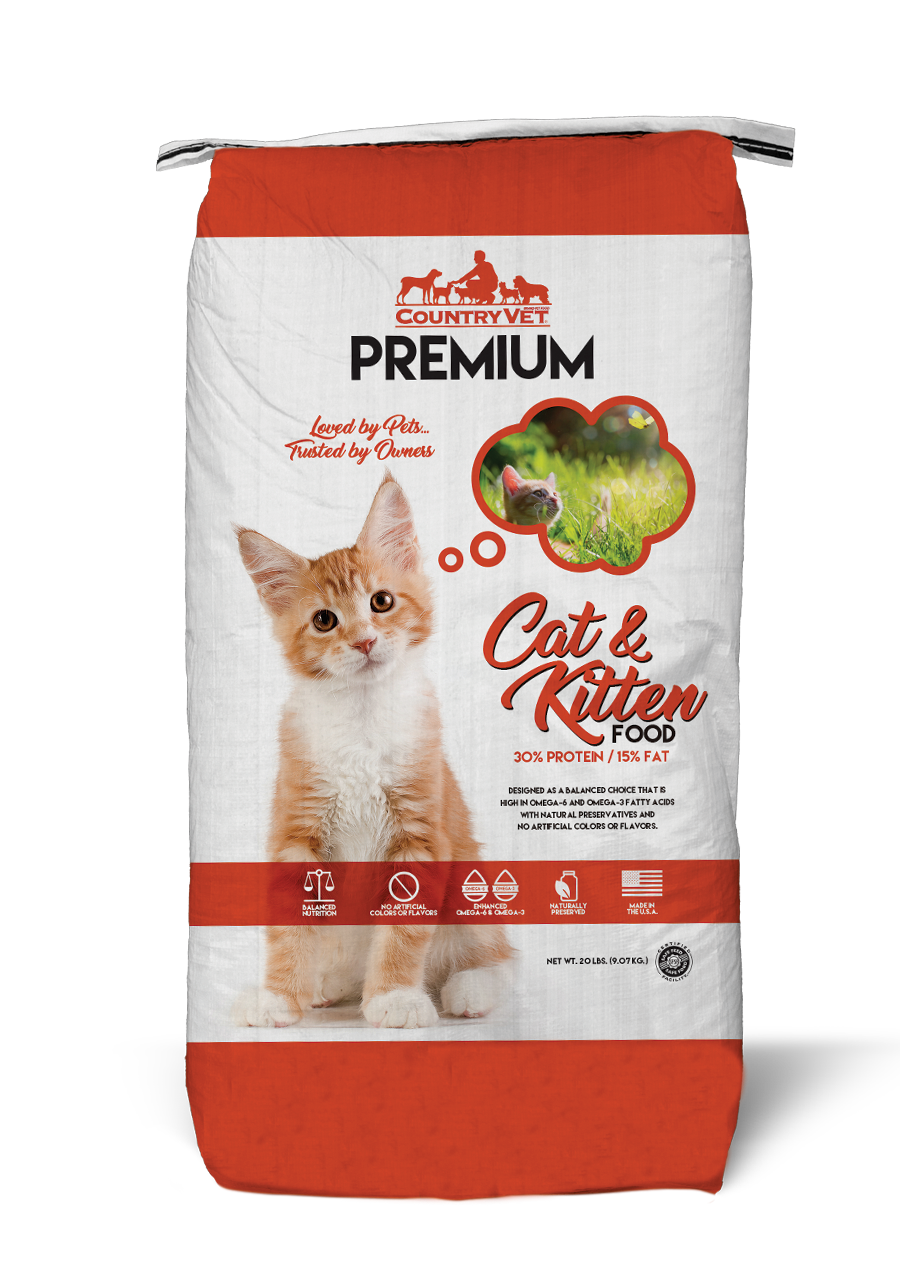 Country Vet Premium Cat and Kitten Cat Food — Country Vet Pet Food