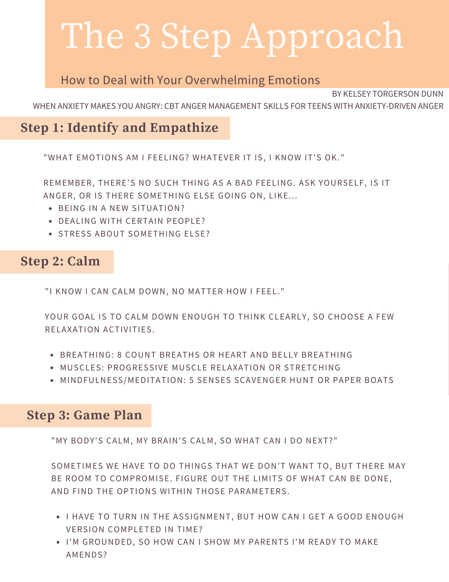 The Three Step Approach for Better Anxiety and Anger Management ...