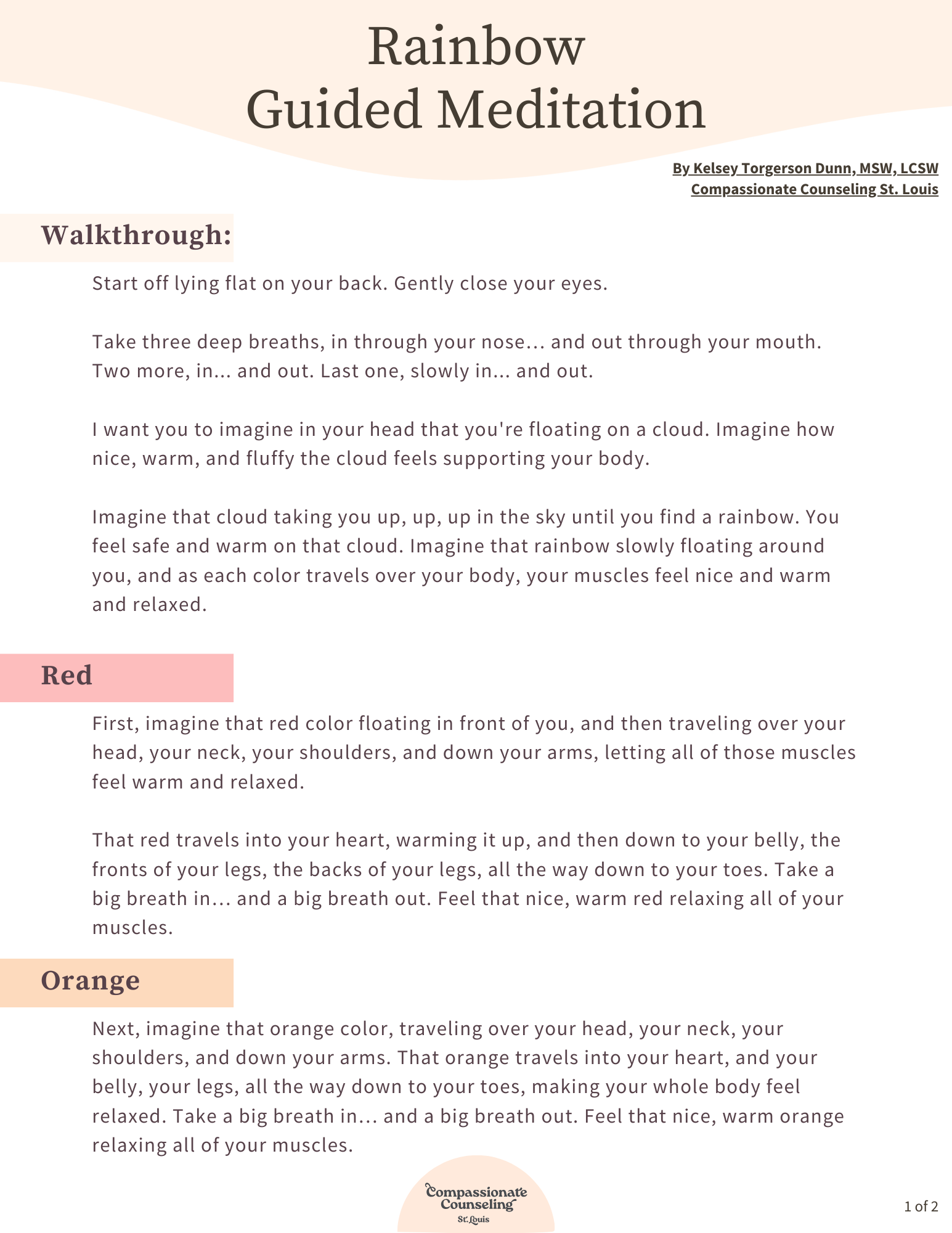 Free Printable Guided Imagery Scripts - FREE Printables