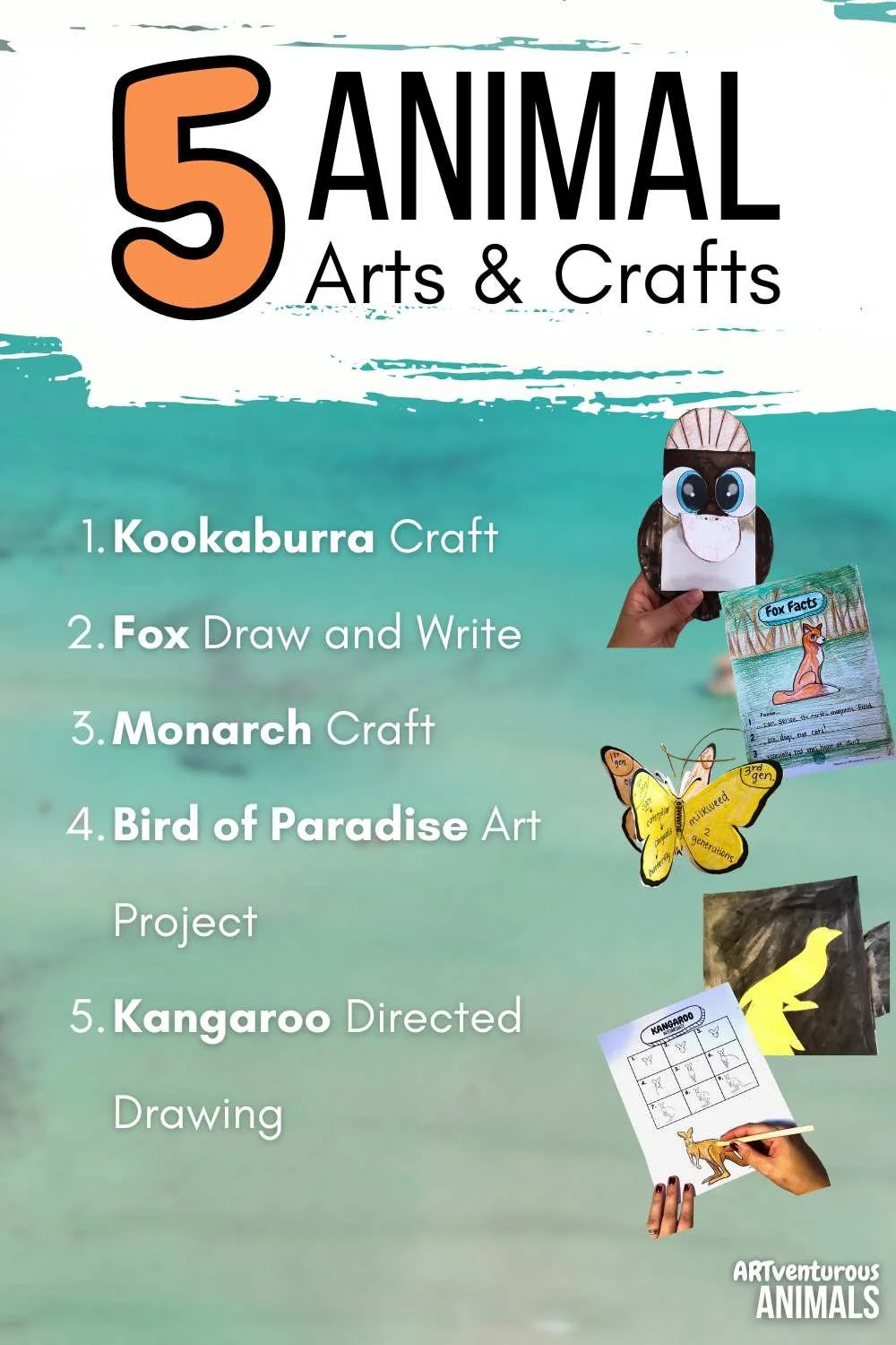 5 Animal Art and Craft Ideas for Kids — ARTventurous Animals