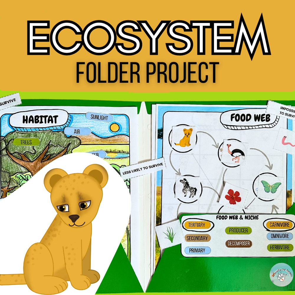 Ecosystem Unit Bundle with Projects, Worksheets, and Charts - Biomes ...