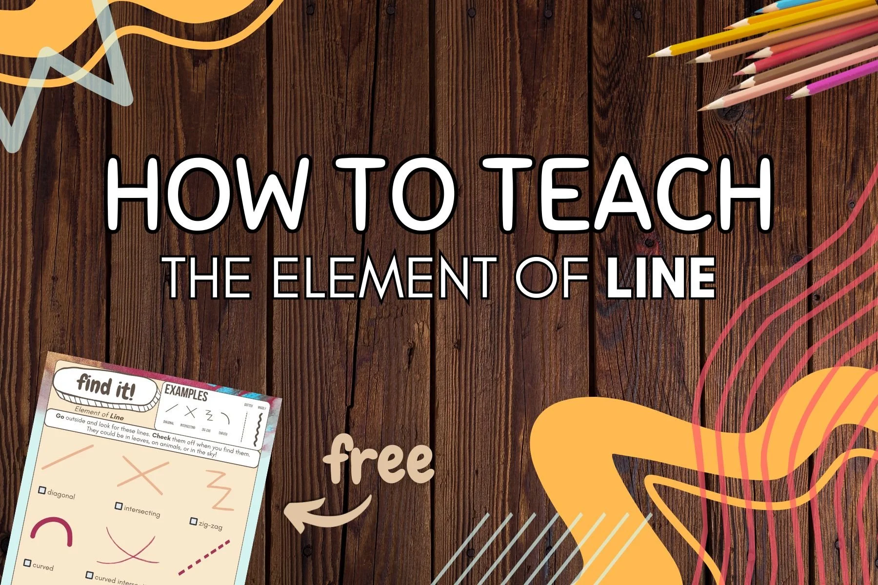 How to Teach Art to Kids: The Element of Line — ARTventurous Animals