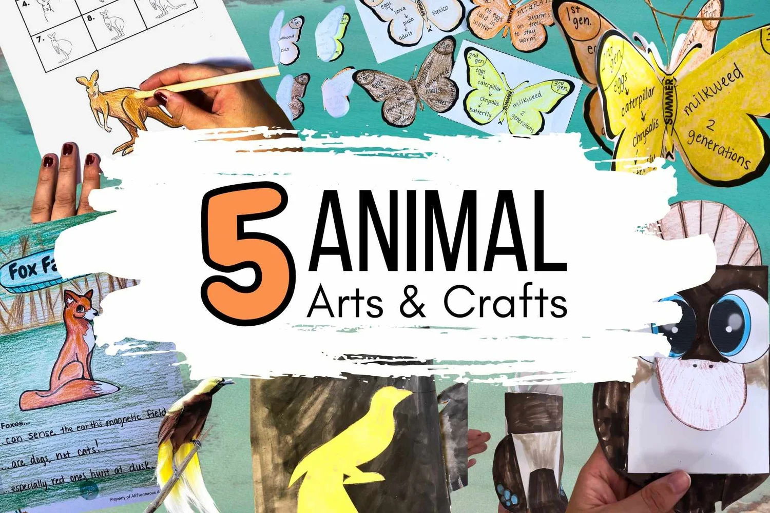 5 Animal Art and Craft Ideas for Kids — ARTventurous Animals