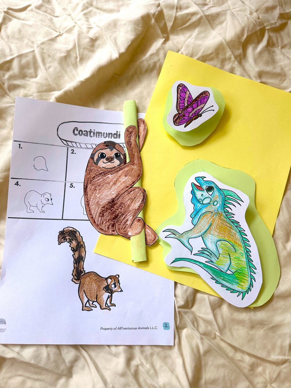 Art Lesson Membership for Kids: Travel With 30+ Animal Art Projects ...