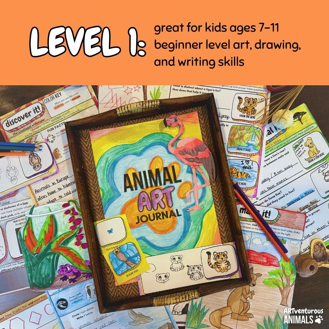 Flamingo Art Journal: 7 Art Activities to Teach Element of Value with ...