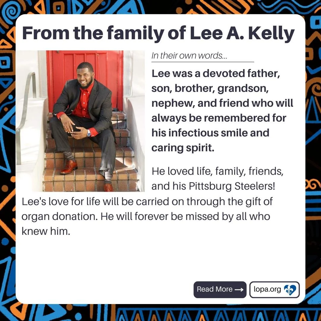 Contact — Louisiana Organ Procurement Agency