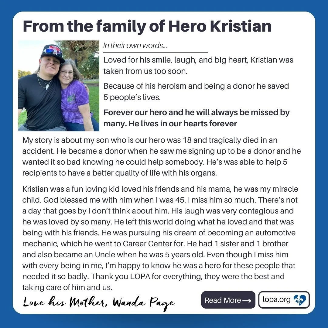 Careers — Louisiana Organ Procurement Agency