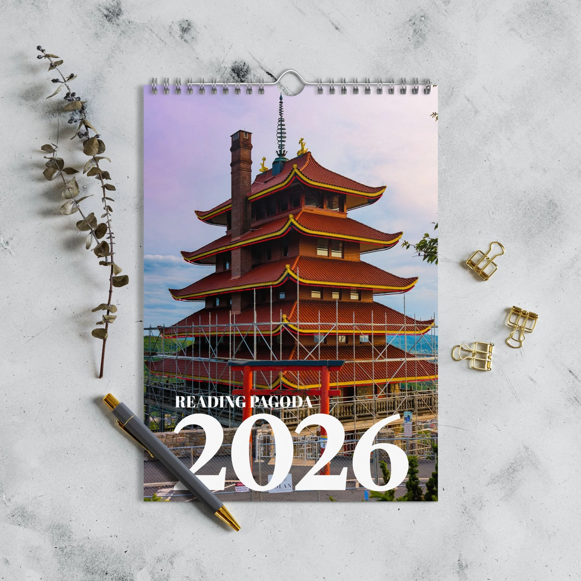 Pagoda Wall calendar (2026) — Reading Pagoda
