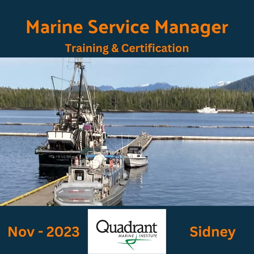 Marine Service Manager course returns this November! — Quadrant Marine ...