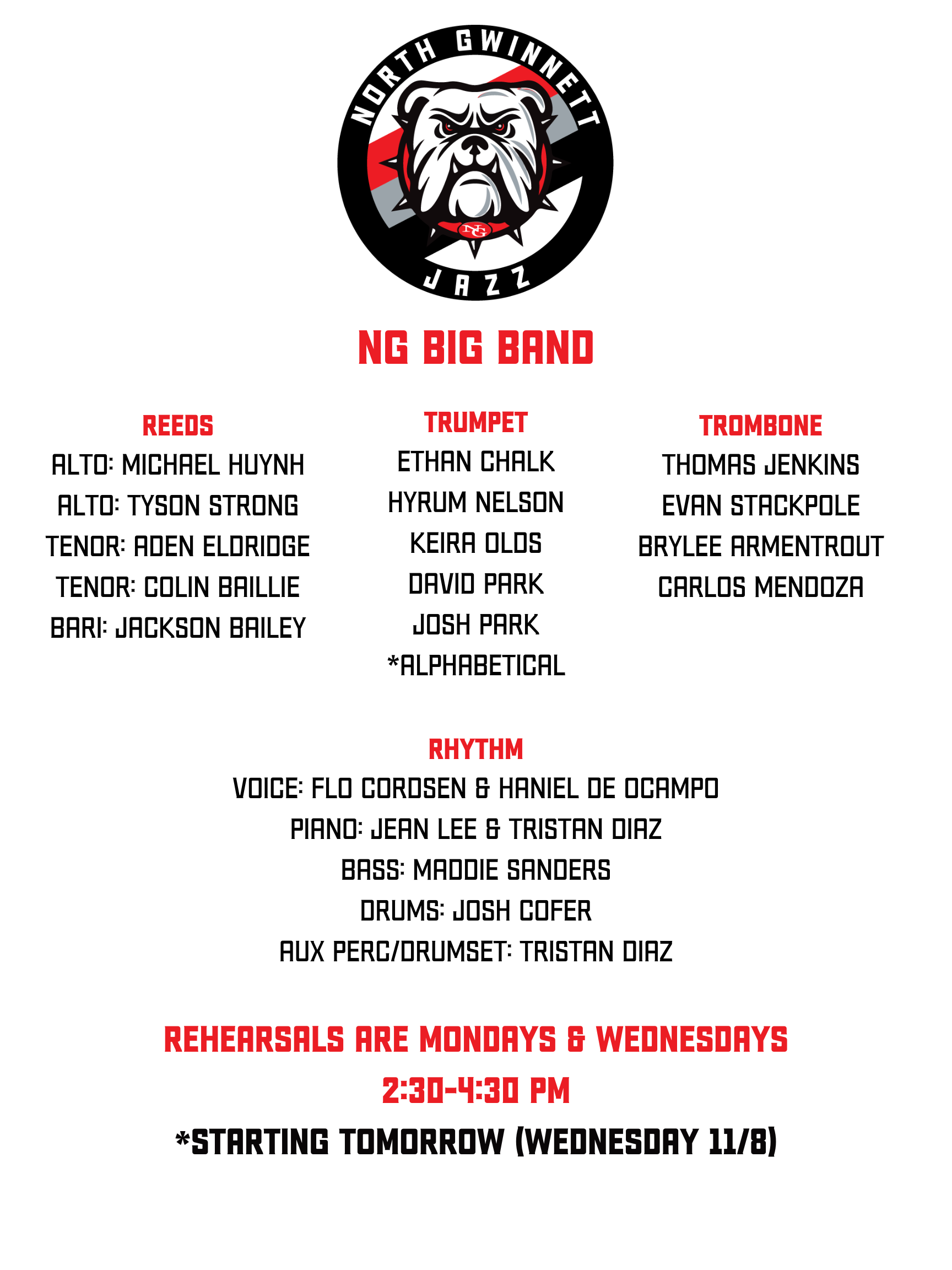 NG Jazz — North Gwinnett Bands