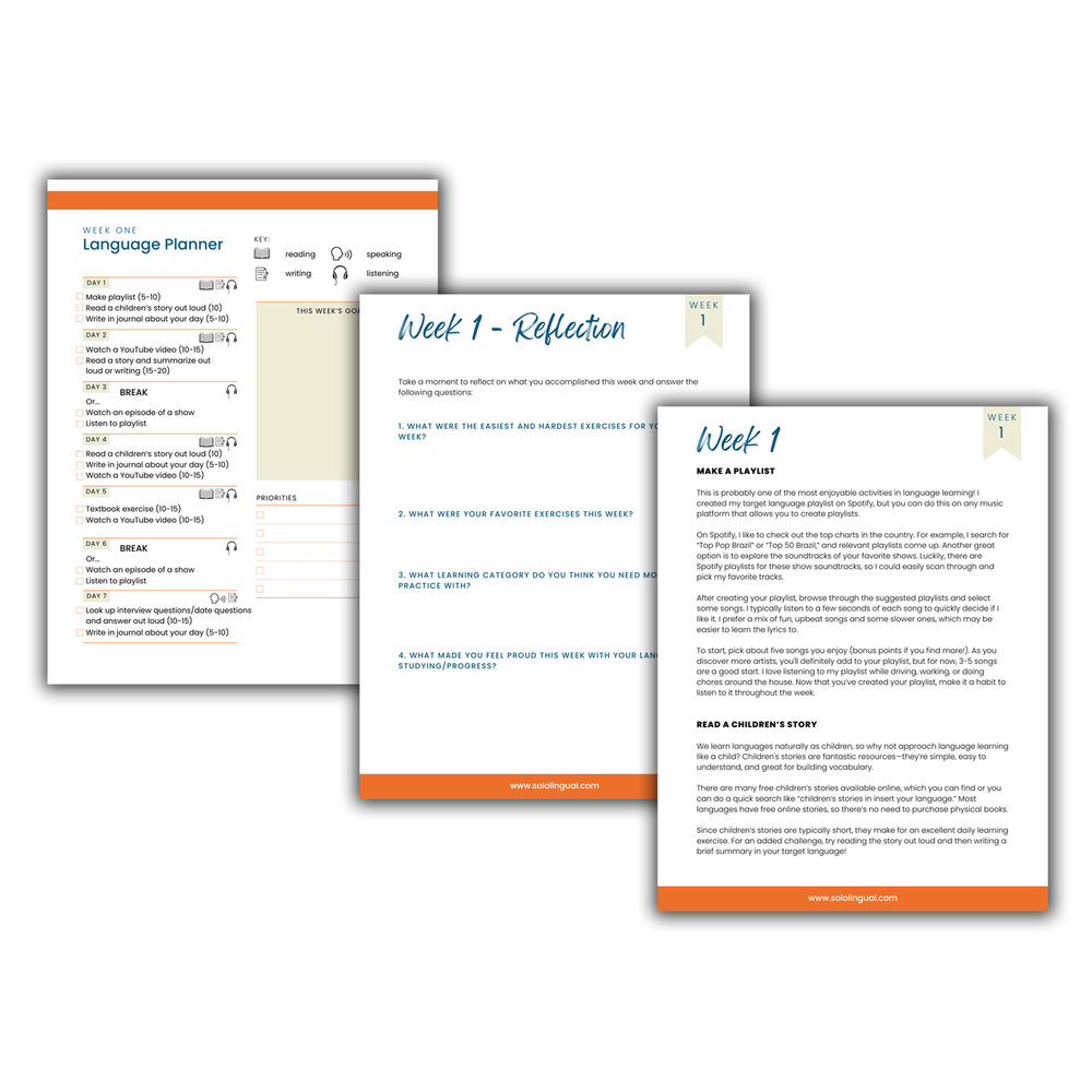 The Ultimate Language Learning Routine Planner - Sololingual