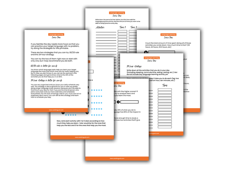 The Ultimate Language Learning Routine Planner - Sololingual