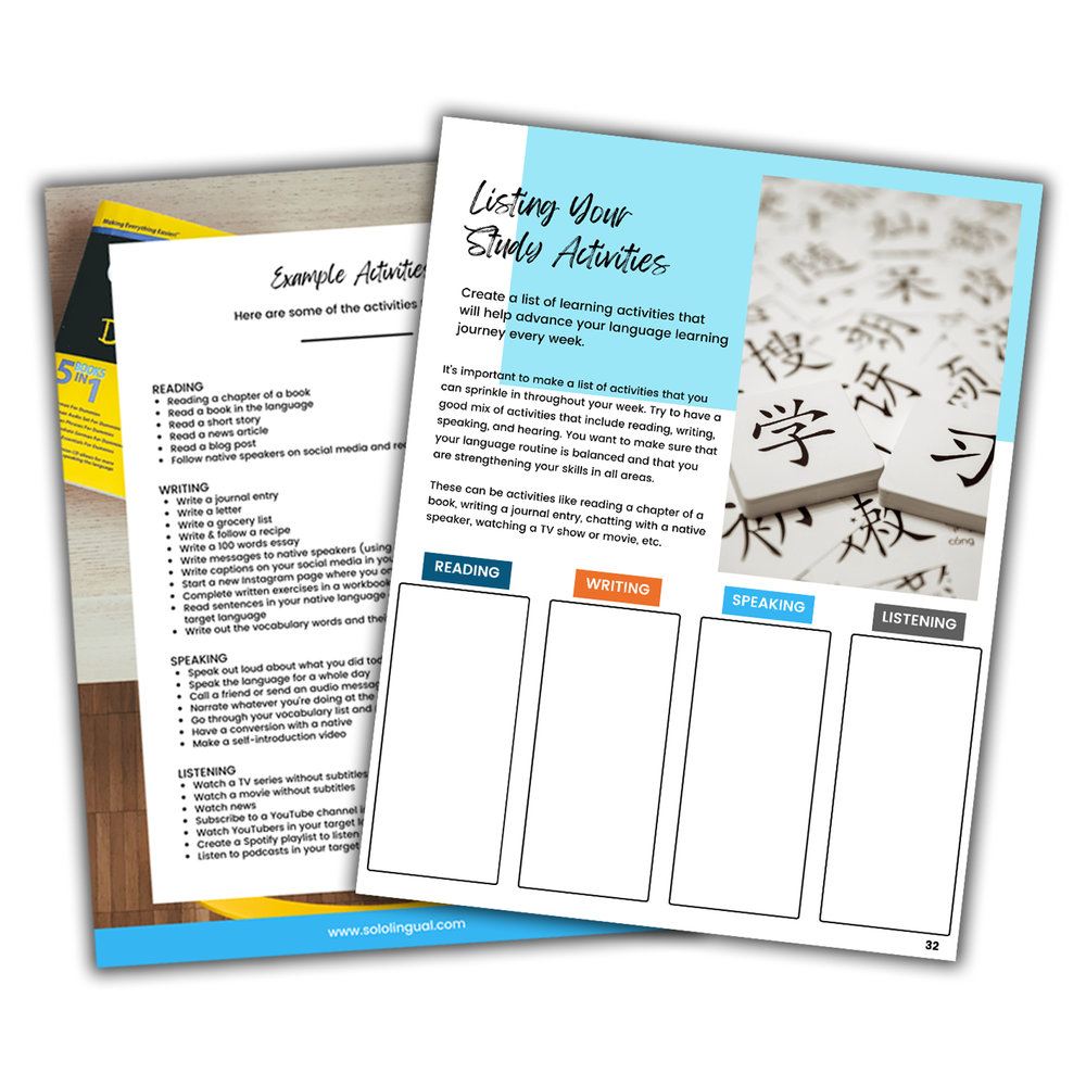 The Ultimate Workbook To Learn Any Language - Sololingual