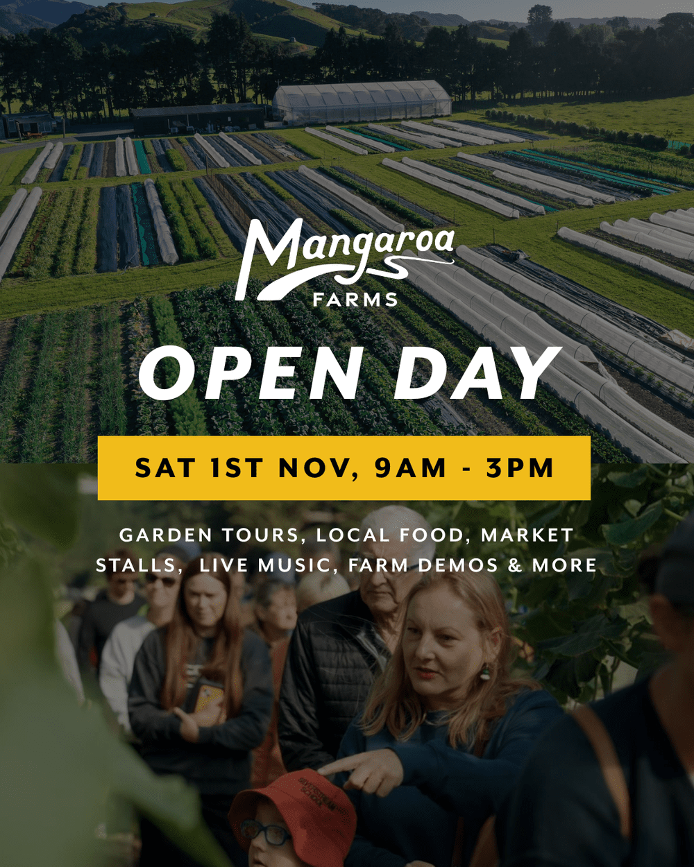 Experience Local Food & Community - Open Day Nov 2025 — Mangaroa Farms