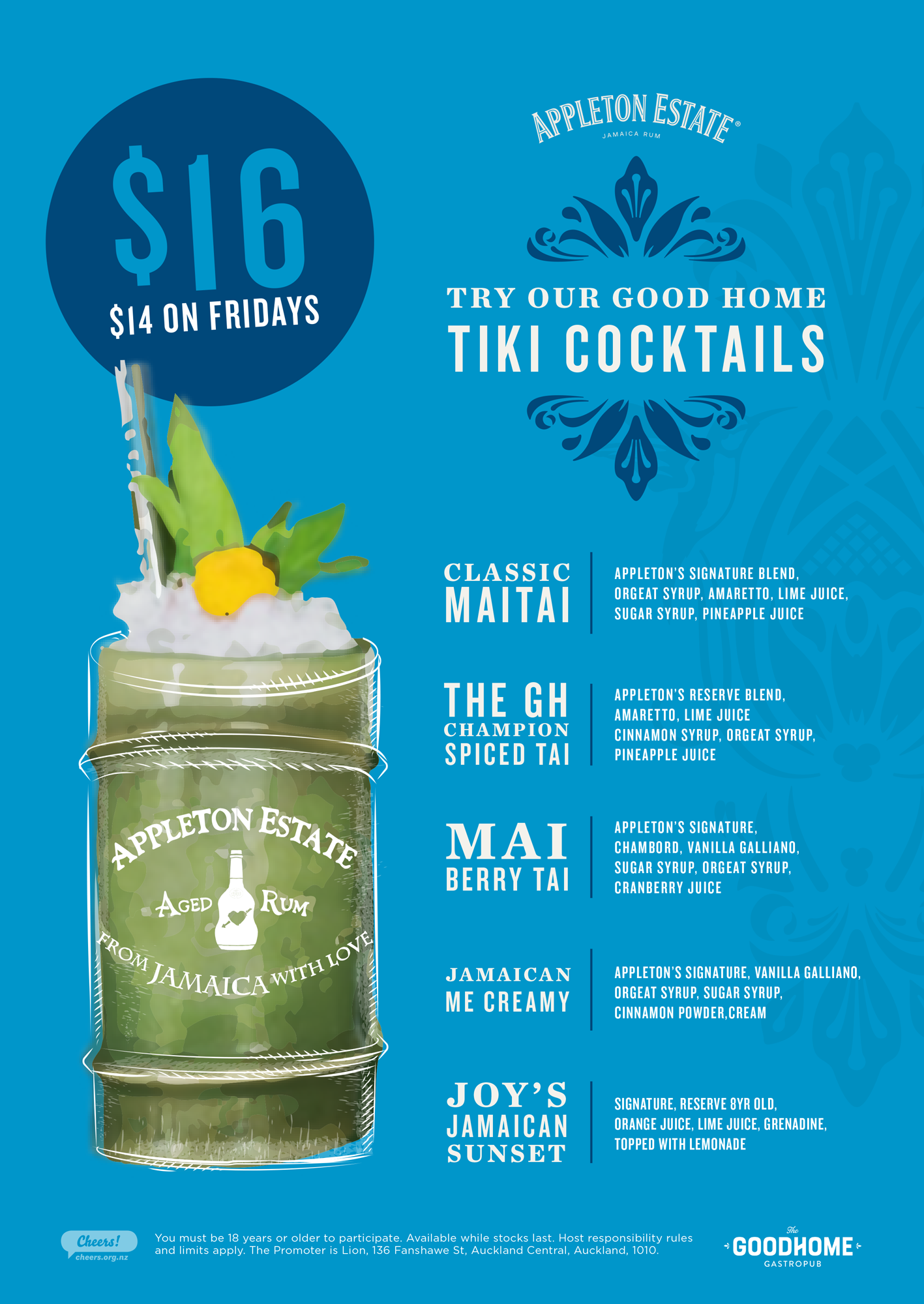 Food Menu — The Good Home Mt Eden