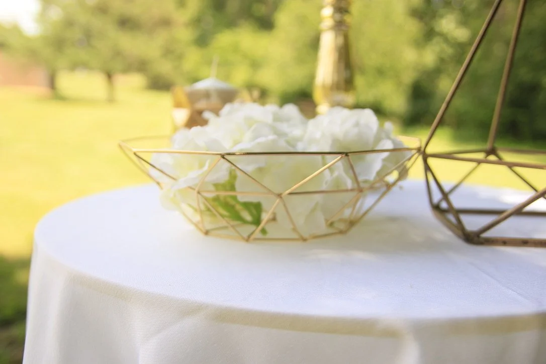 Gold Geometric Bowl | Green Gables Farm Wedding & Events