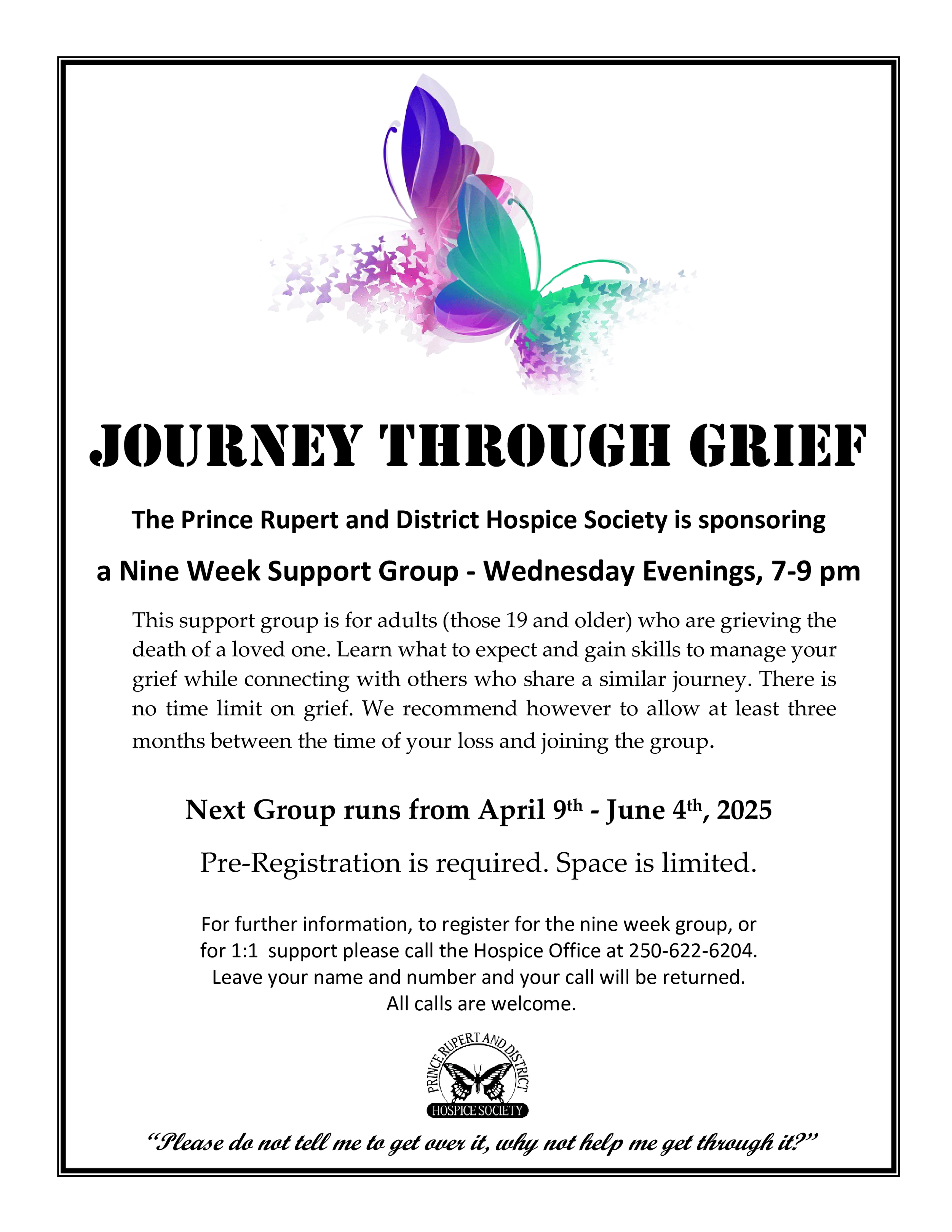 Journey Through Grief — princeruperthospice