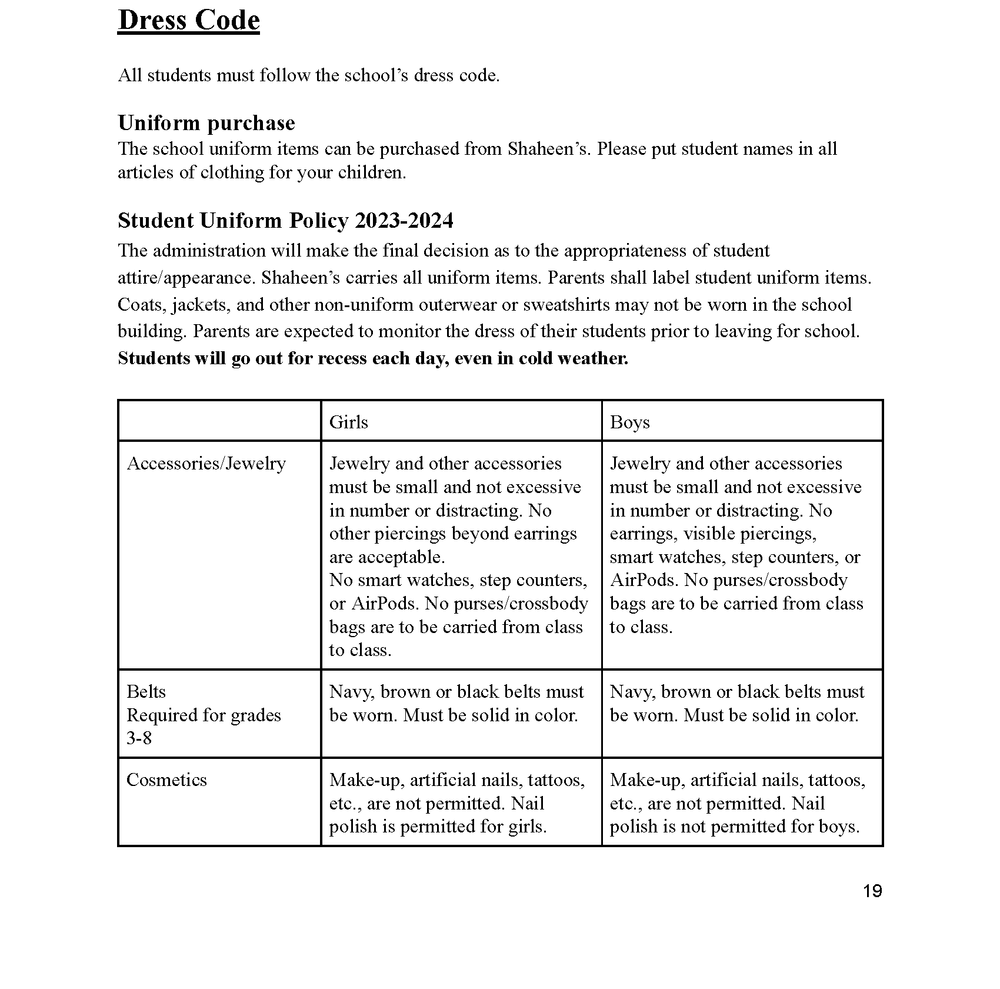 Uniforms & Spirit Wear — St. Raphael School