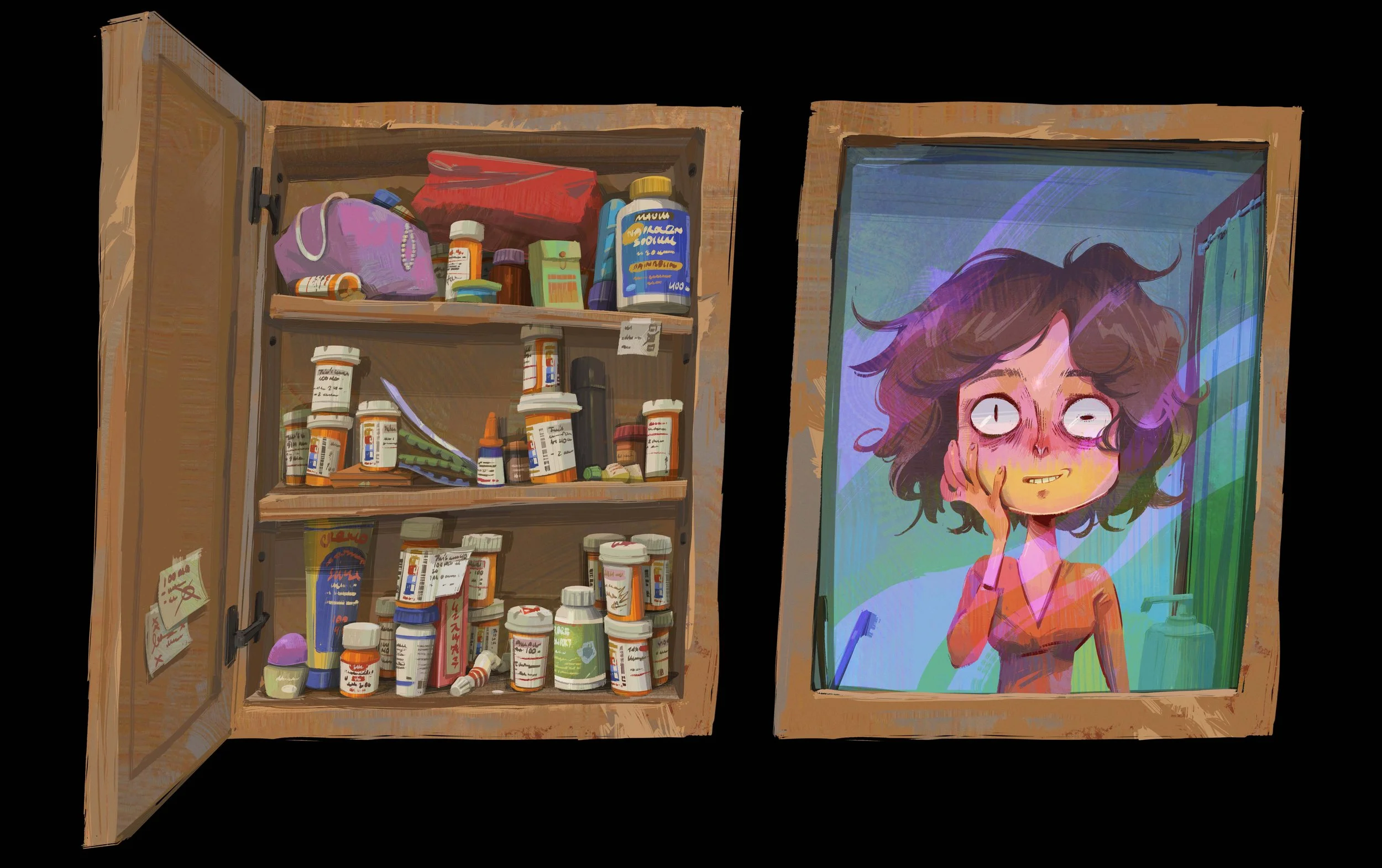 june's monster — art of anh