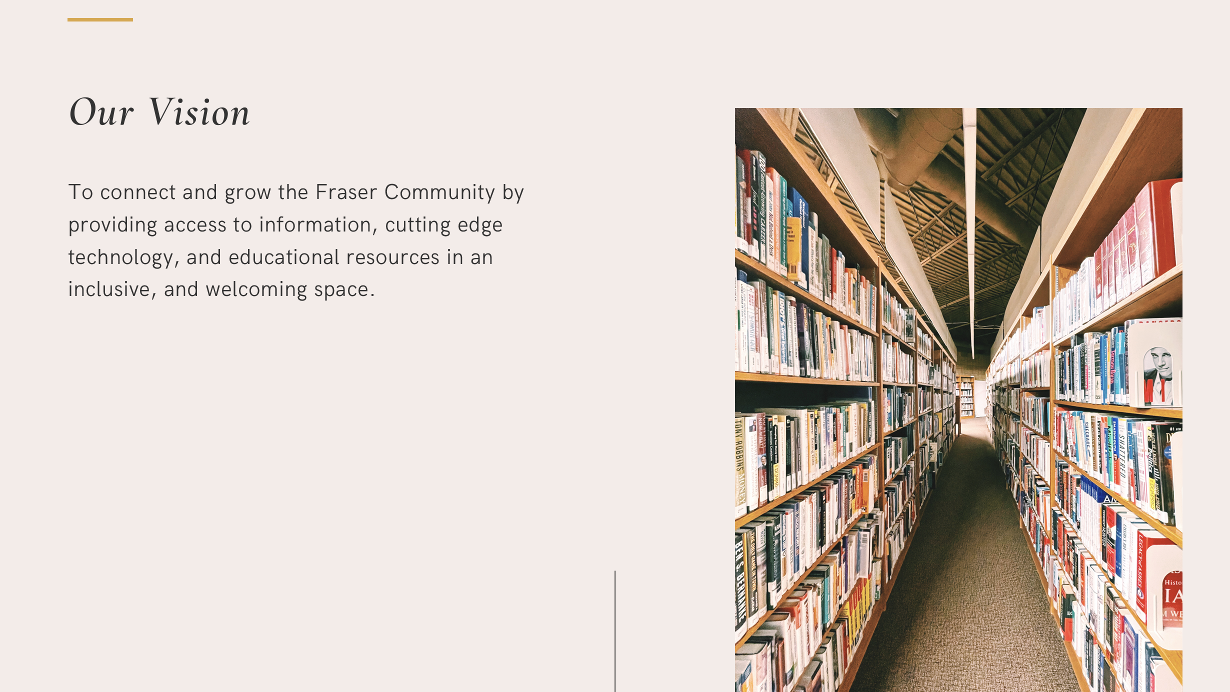 About the Library — Fraser Public Library