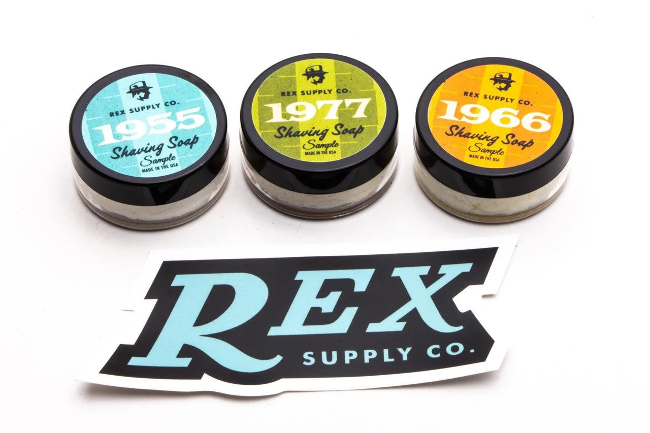 REX Sample Bundle | 1955, 1966, & 1977 Old World Tallow Shaving Soap ...