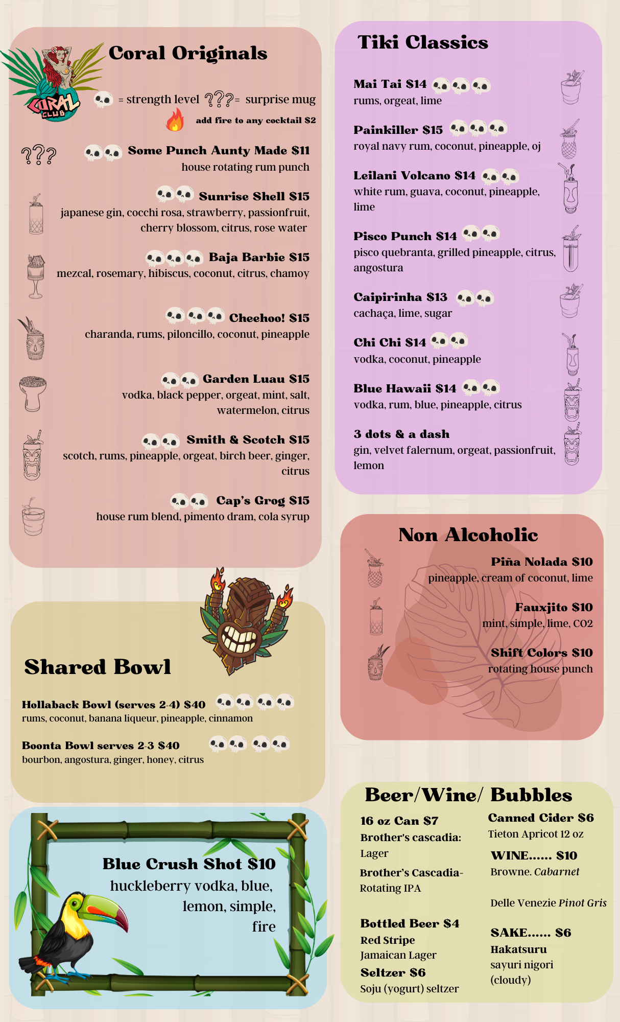 Drink — Coral Club Menu