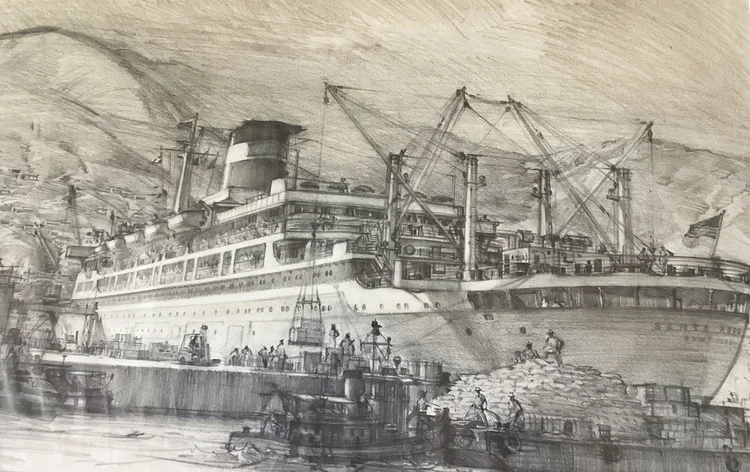 Original watercolor paintings by Carl Evers (1902-2000) — J. Russell ...