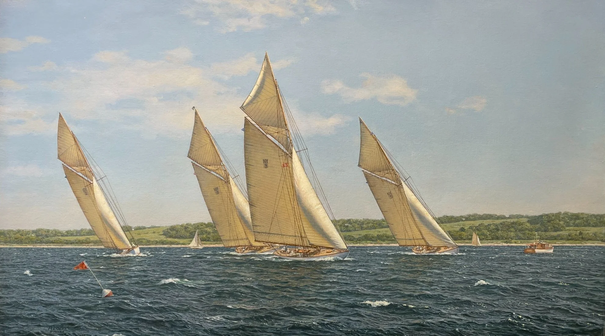 A Close Start, NY 50's, Eaton's Neck, LI, c. 1920 — J. Russell ...