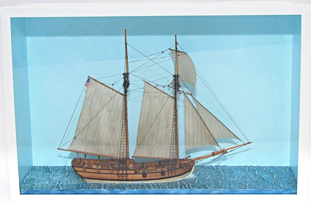 U.S. Navy Armed Topsail Schooner, c.1780 — J. Russell Jinishian Gallery