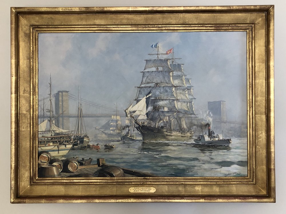 John Stobart - The DAVID CROCKETT Sailing from the East River, NY — J ...