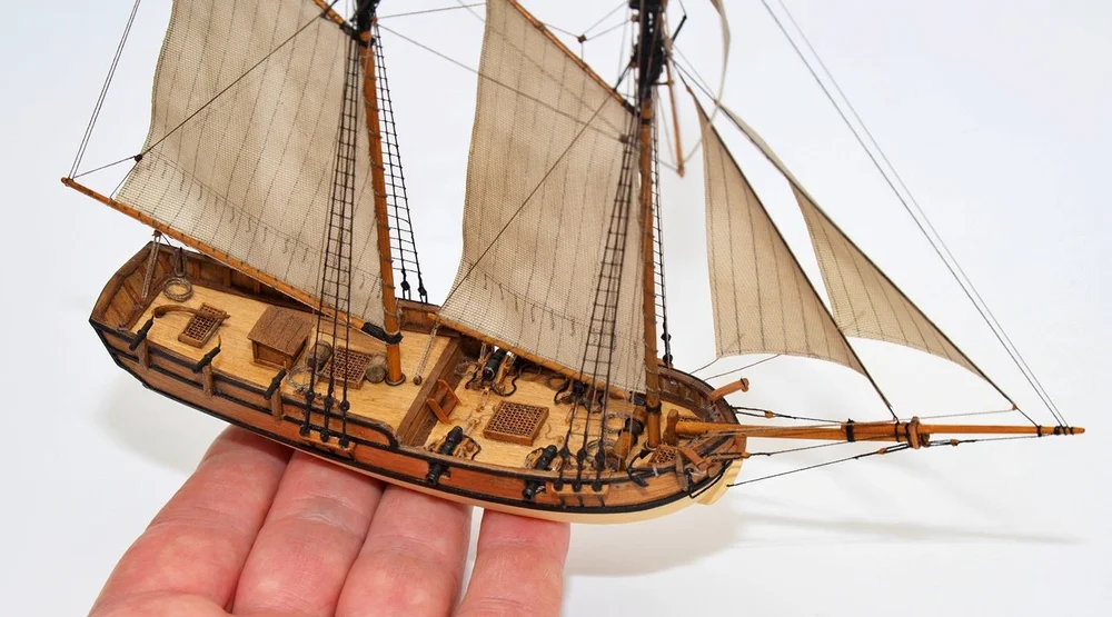 U.S. Navy Armed Topsail Schooner, c.1780 — J. Russell Jinishian Gallery