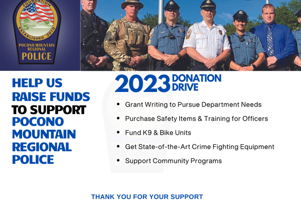 How To Donate | Pocono Mountain Regional Police Foundation