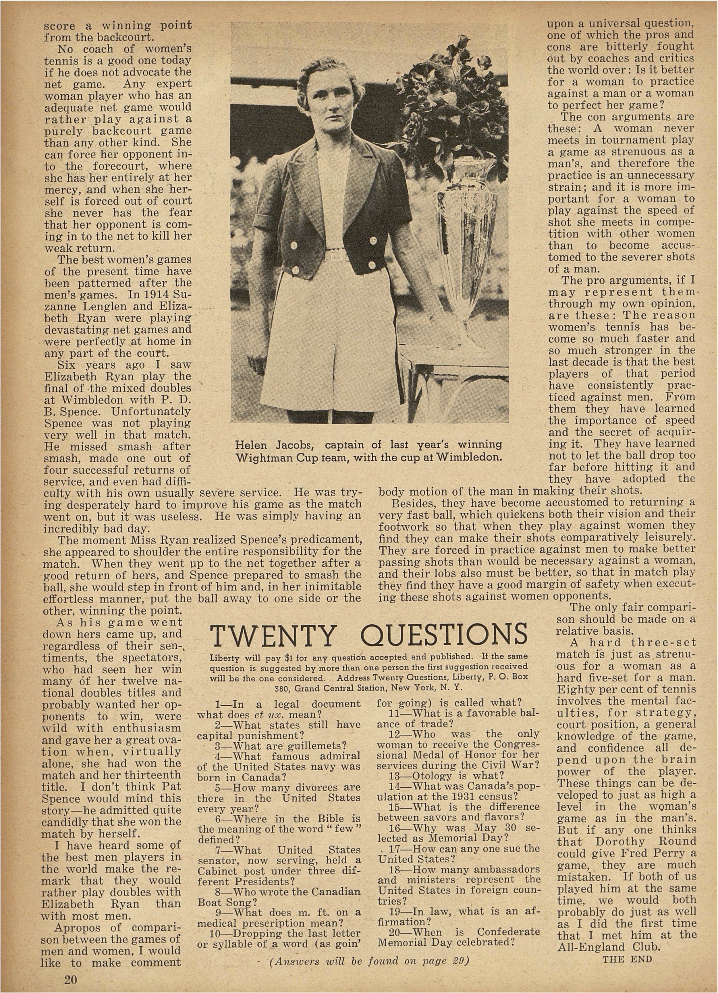 🎾0️⃣3️⃣1️⃣ Helen Hull Jacobs — FranceAndUs