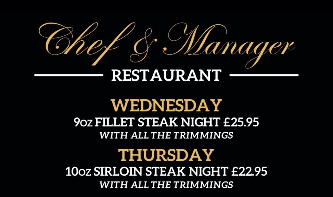 Menus — Chef & Manager