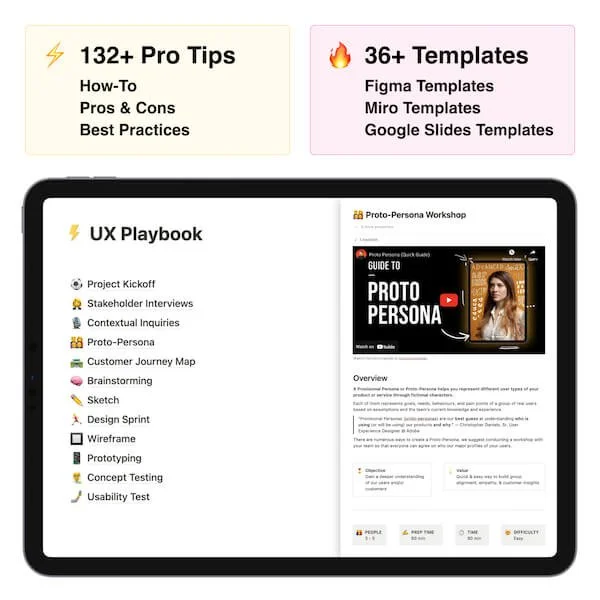UX Playbook — Templates for UX Designers