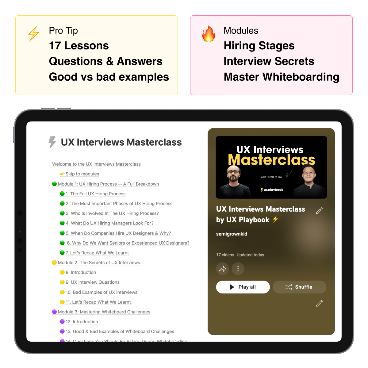 UX Playbook — Templates for UX Designers