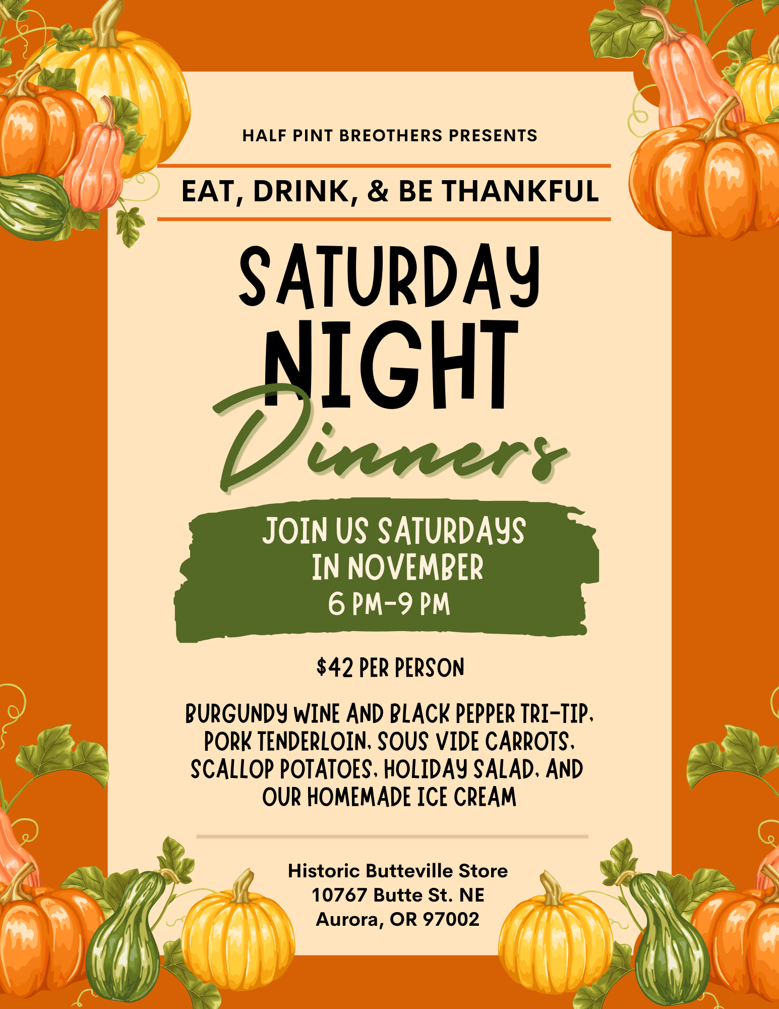 Half Pint Brothers — Best dinner In The Willamette Valley from Tigard ...