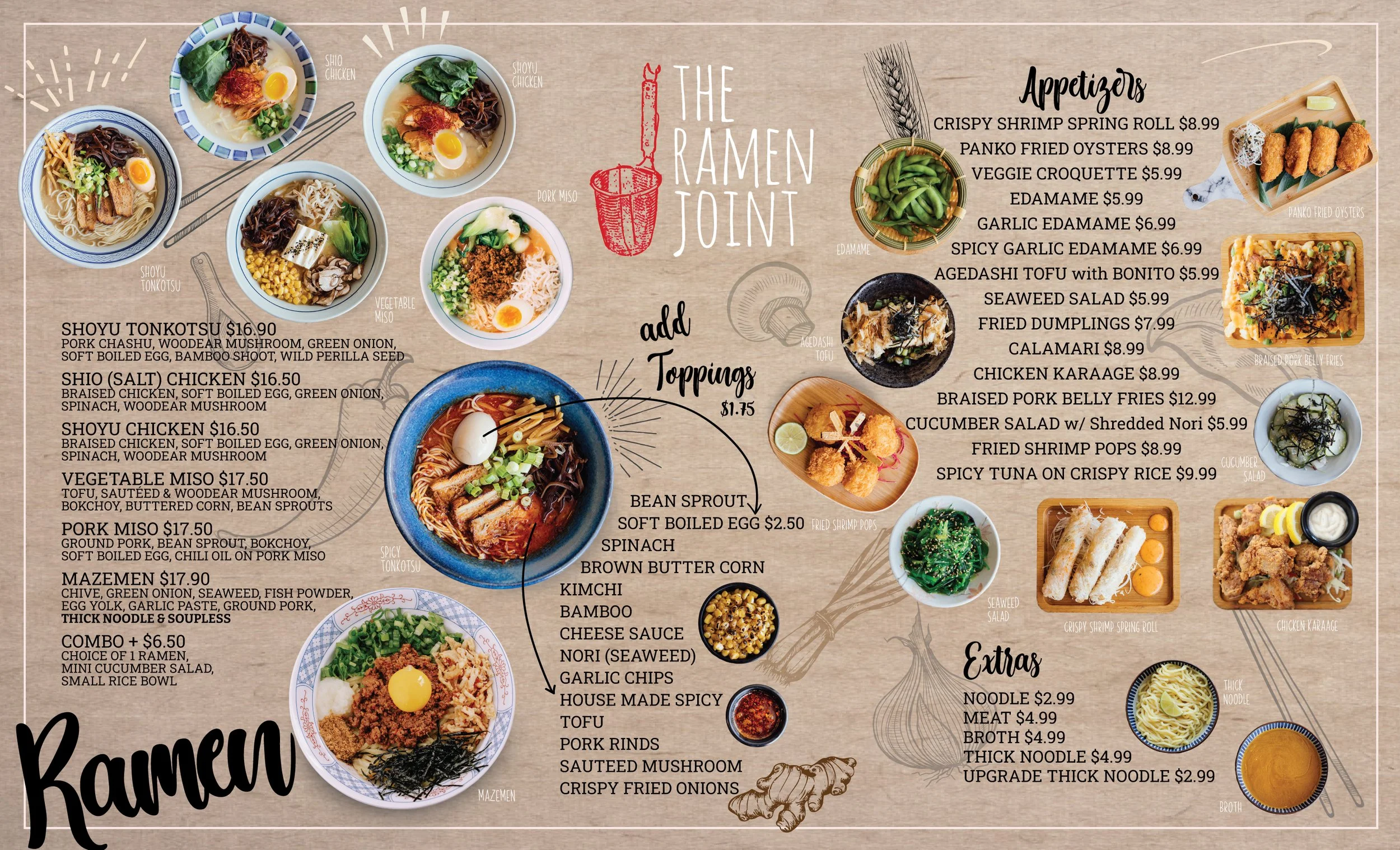 OUR MENU | Order Fresh Ramen Today — THE RAMEN JOINT