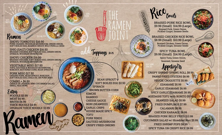 OUR MENU — THE RAMEN JOINT