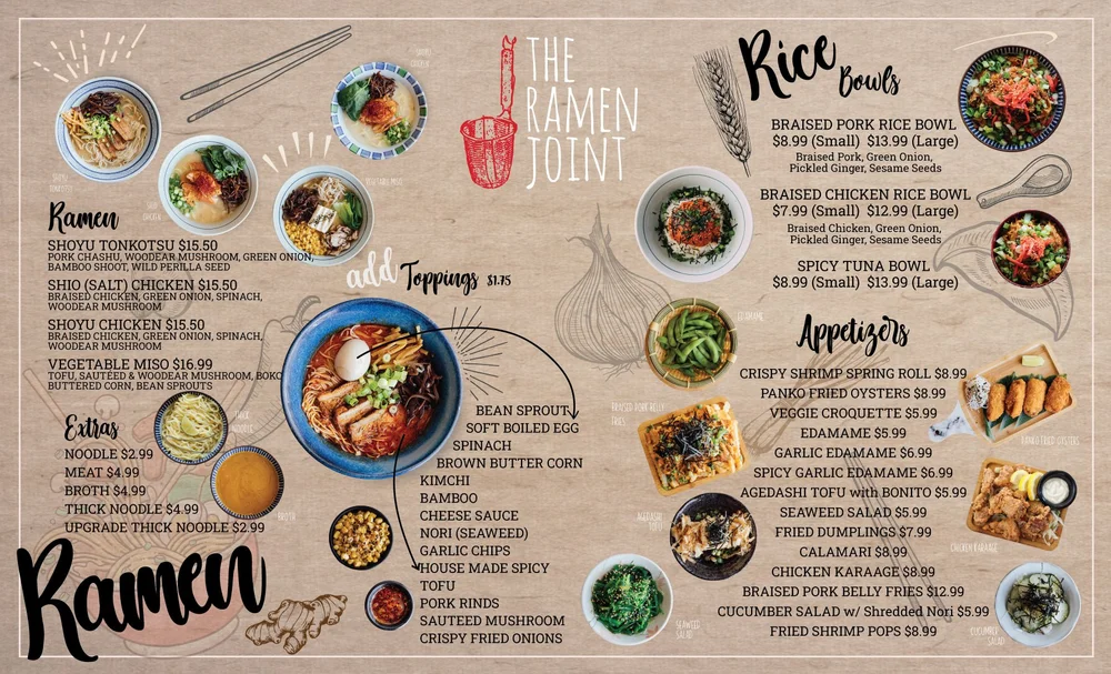 OUR MENU — THE RAMEN JOINT