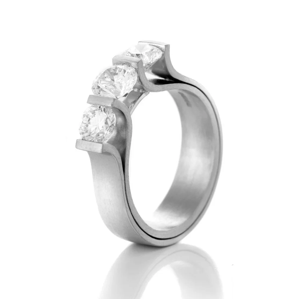 Simon Pure Platinum blue sapphire & Diamond Twilight Ring | Simon Pure