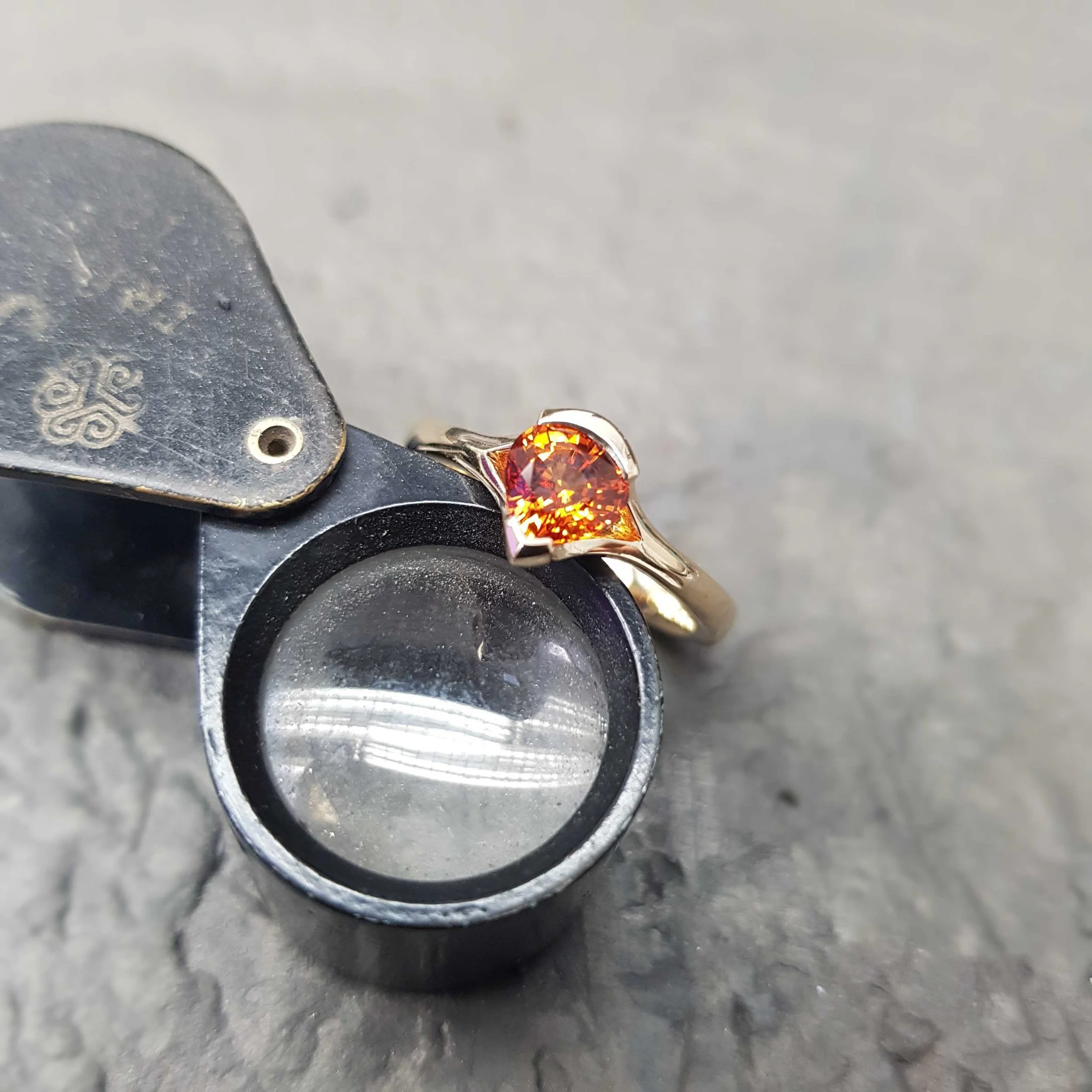 Simon Pure Platinum blue sapphire & Diamond Twilight Ring | Simon Pure