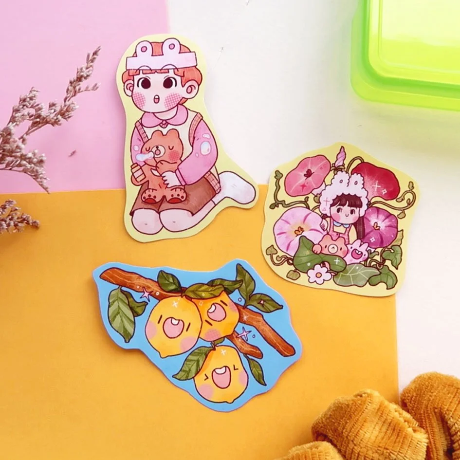 Nostalgic soap bubbles stickers — Hyemina