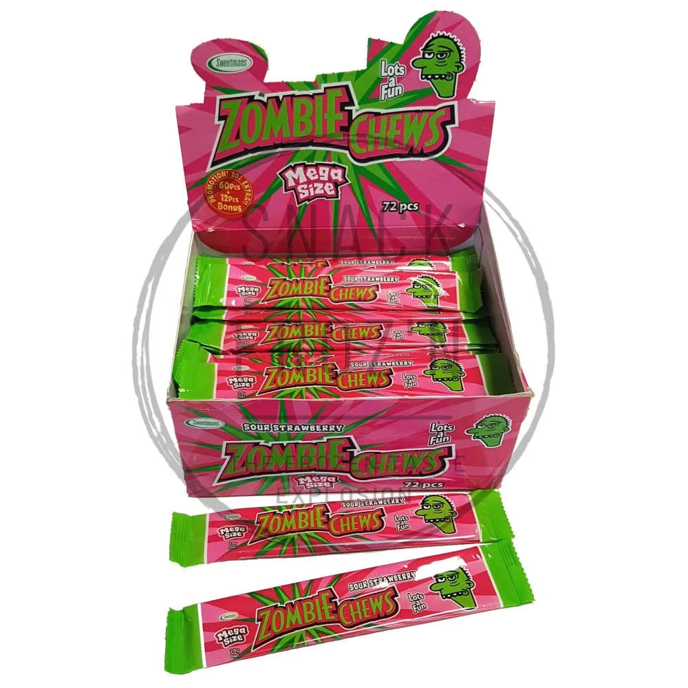 Zombie Chews - Sour Strawberry - Australia — Snack Froz'n