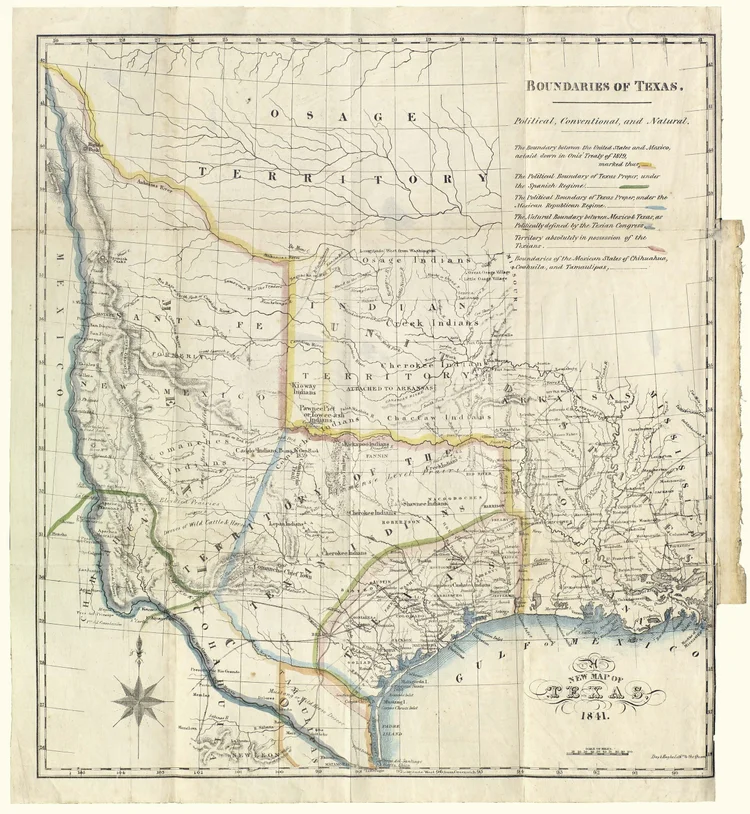 The Republic of Texas: 1836 to 1845 — Holcomb Map Collection
