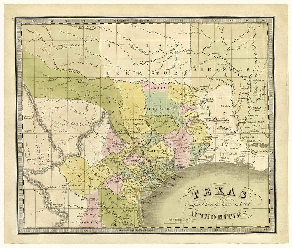 The Republic of Texas: 1836 to 1845 — Holcomb Map Collection