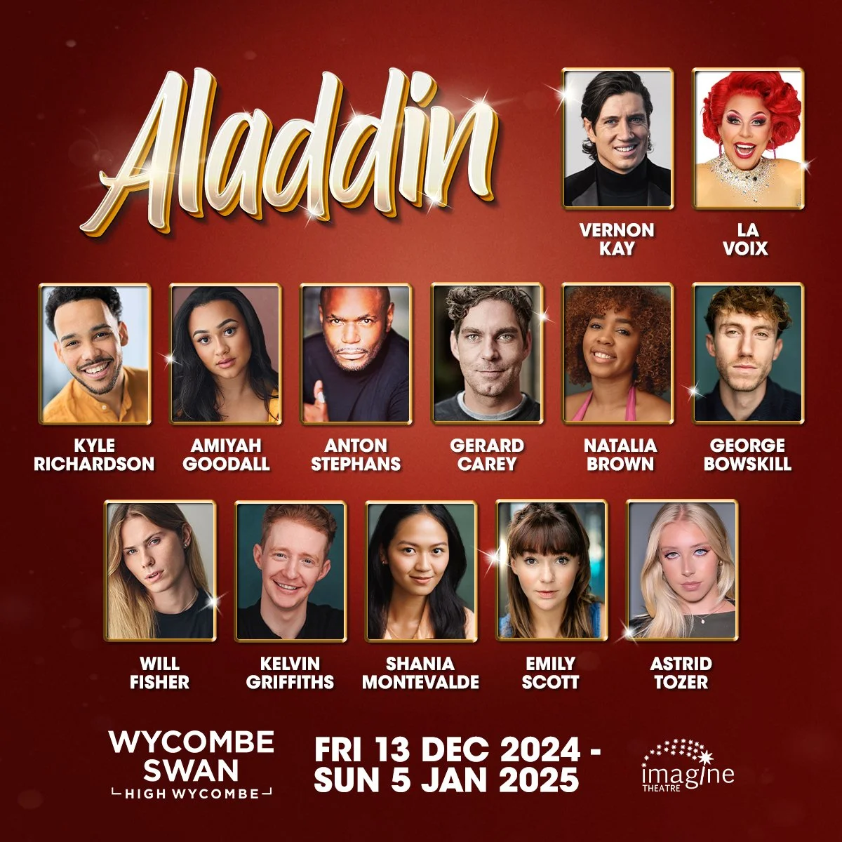 Aladdin- Wycombe Swan - Christmas 2024/25 — Imagine Theatre